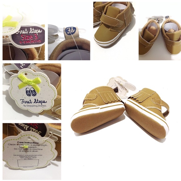 Stepping Stones | Shoes | New First Steps By Stepping Stones Tan Baby ...